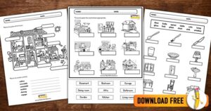Worksheets about the house | Worksheets for School